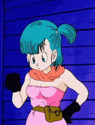 Cute Flirty Bulma Dancing GIF | GIFDB.com
