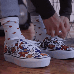 Cute Floral Shoes GIF | GIFDB.com