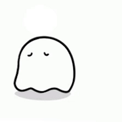Cute Ghost Comforting Other Ghost GIF | GIFDB.com