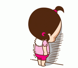 Cute Girl Cartoon In Shame GIF | GIFDB.com