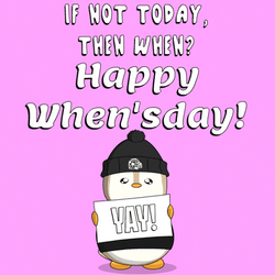 Cute Good Morning Wednesday Penguin Yay GIF | GIFDB.com
