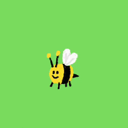 Cute Jumping Bee GIF | GIFDB.com