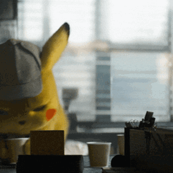 Cute Pikachu Having Morning Coffee GIF | GIFDB.com