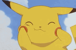 Pokemon Cute Pikachu Blushing Delighted GIF | GIFDB.com