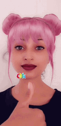 Cute Pink Girl Thumbs Up GIF | GIFDB.com