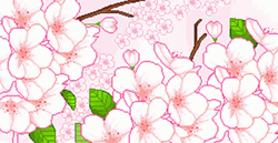 Cute Pixel Pink Cherry Blossom Flowers GIF | GIFDB.com