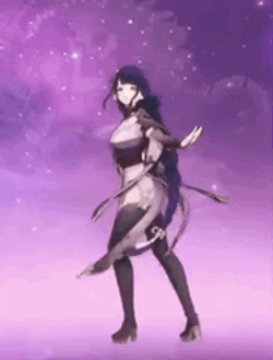 Cute Raiden Shogun Dancing Gracefully GIF | GIFDB.com