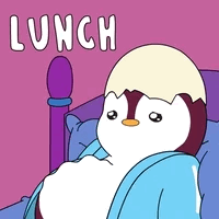 Cute Sad Hungry Penguin Lunch Time GIF | GIFDB.com