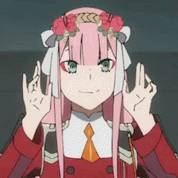 Cute Smiling Zero Two GIF | GIFDB.com