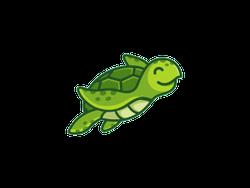 Animated Turtle Swimming