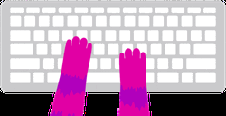 Cute Anime Kitten Typing Cat GIF | GIFDB.com