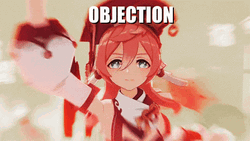 Cute Yanfei Objection Pose GIF | GIFDB.com