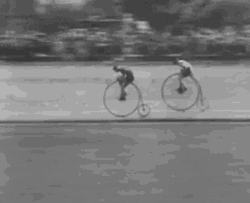 Cyclist Unicycle Vintage Racing GIF | GIFDB.com