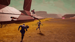 Daemon X Machina Running Battlefield GIF | GIFDB.com