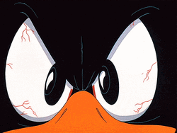 Daffy Duck Angry Eyes GIF | GIFDB.com