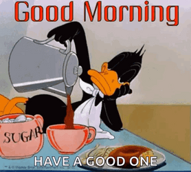 Daffy Duck Good Morning Meme GIF | GIFDB.com