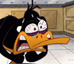 Daffy Duck In Bad Shape GIF | GIFDB.com