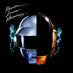 Daft Punk Split Helmet Image Album Cover GIF | GIFDB.com