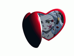 Daki Demon Slayer Heart Locket GIF | GIFDB.com