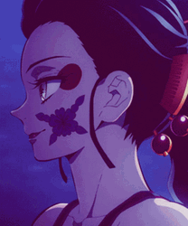Daki X Mark On Face Demon Slayer GIF | GIFDB.com
