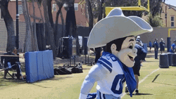 Dallas Cowboys Mascot Rowdy Dancing GIF | GIFDB.com