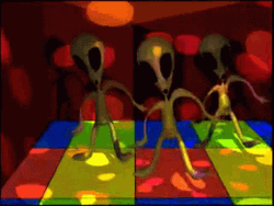 Dancing Trio Alien GIF | GIFDB.com