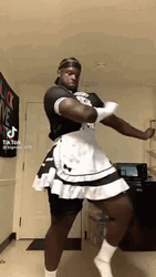 Dancing Black Guy Maid Cosplay GIF | GIFDB.com