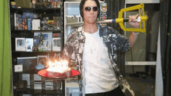 Dancing Guy With Cake Work Anniversary Meme GIF | GIFDB.com