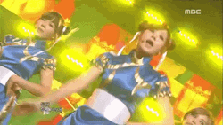 Dancing In Chun Li Costume GIF | GIFDB.com