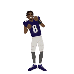 Dancing Lamar Jackson Cartoon GIF | GIFDB.com
