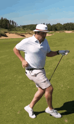Dancing Man After Golf Swing GIF | GIFDB.com