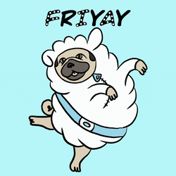 Dancing Pug Dog Sticker GIF | GIFDB.com