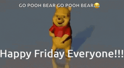 Dancing Winnie The Pooh Happy Friday Everyone GIF | GIFDB.com