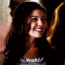 Danielle Campbell Smiling And Nodding GIF | GIFDB.com