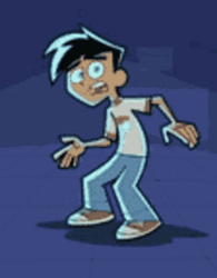 Danny Phantom With Glowing Green Eyes GIF | GIFDB.com