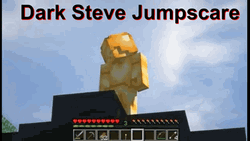 Dark Steve Jump Scare GIF | GIFDB.com