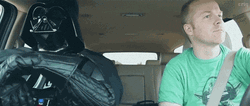 Darth Vader No Chilling On The Car GIF | GIFDB.com
