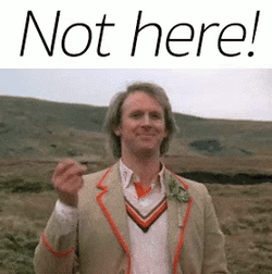 Dave's Not Here Man Peter Davison Not Here GIF | GIFDB.com