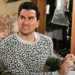 David Rose Disgusted Expression Eww Yuck GIF | GIFDB.com