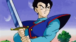 Dbz Goku With Sword GIF | GIFDB.com