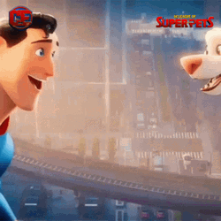 Dc League Of Super-pets Krypto The Super-dog And Superman GIF | GIFDB.com