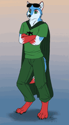 Deal With It Wolf Hero GIF | GIFDB.com
