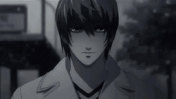 Death Note Light Yagami Standing Still GIF | GIFDB.com