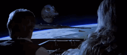Death Star Seen From Spaceship GIF | GIFDB.com