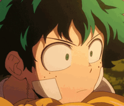 Deku Reading Comic GIF | GIFDB.com
