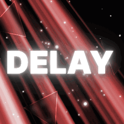 Delay Red And White Font GIF | GIFDB.com
