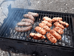 Delicious Assorted Meat Cooking In Grill GIF | GIFDB.com