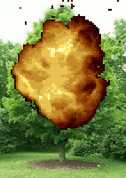 Deltarune Explosion Lush Tree GIF | GIFDB.com