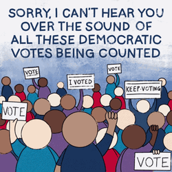 Democrat Votes Counted Vector Animated Art GIF | GIFDB.com