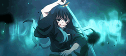 Demon Slayer Fighting Muichiro Tokito Mist Breathing GIF | GIFDB.com